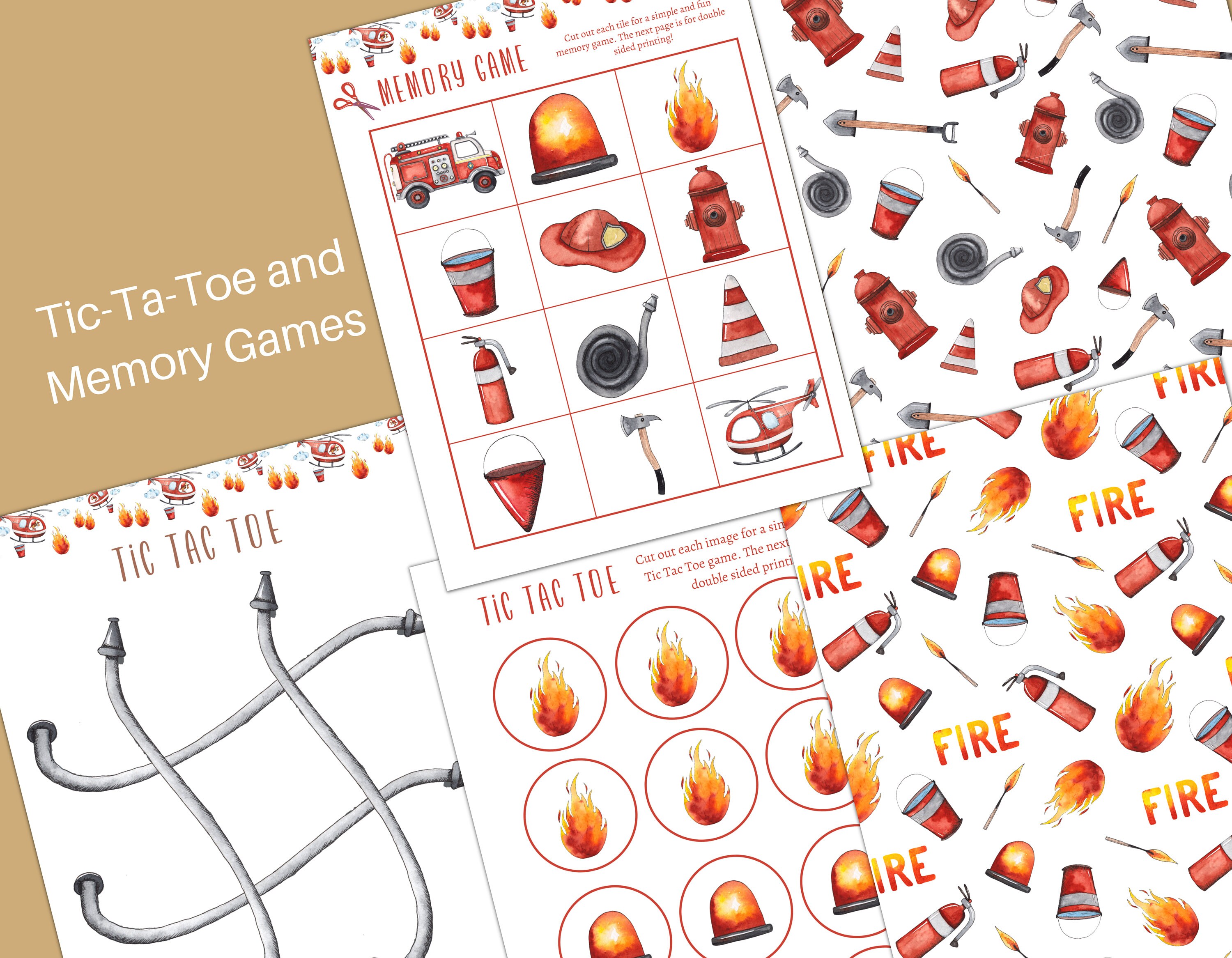 FIRE SAFETY Pre-k and K Activity Pack Homeschool Digital - Etsy Canada