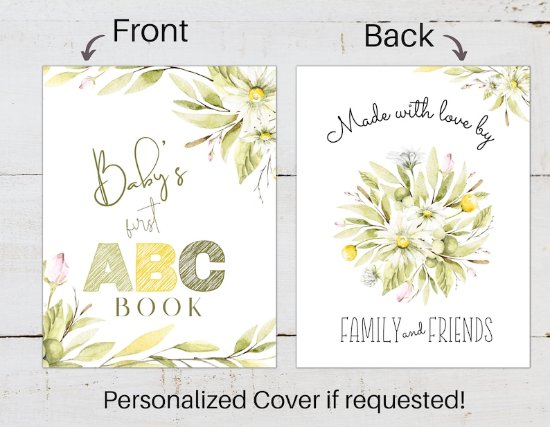 Baby's First ABC Book, Printable ABC Book, Baby's First Alphabet Book ...