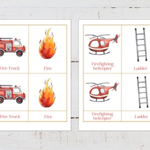 Fire Safety Vocabulary Mini Poster + 3-part Cards, Homeschool ...