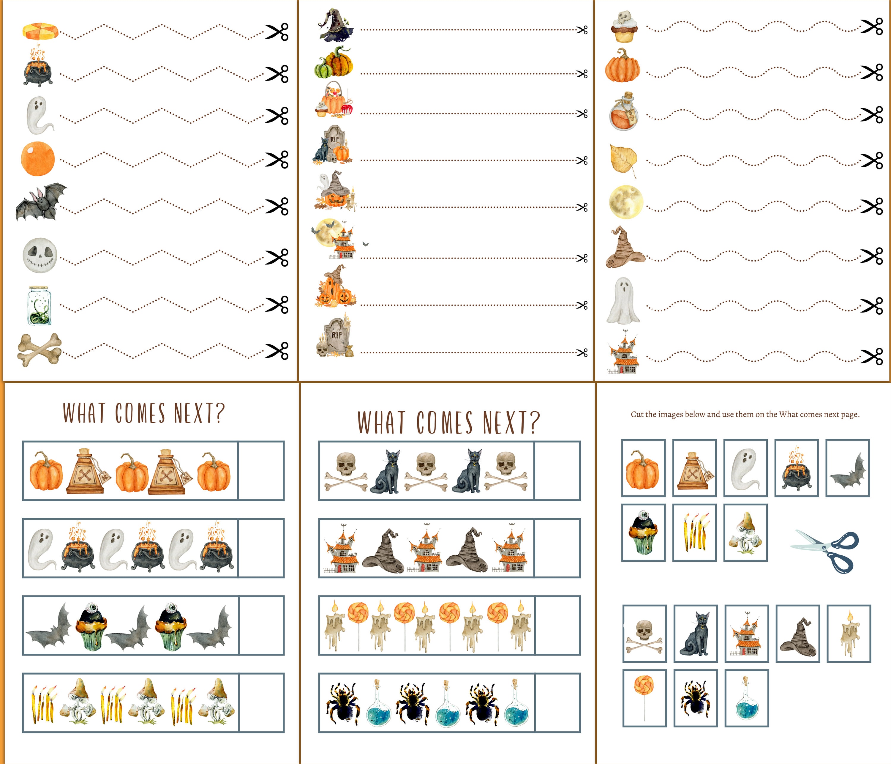 HALLOWEEN Pre-k and K Activity Pack, Homeschool, Digital, Instant ...