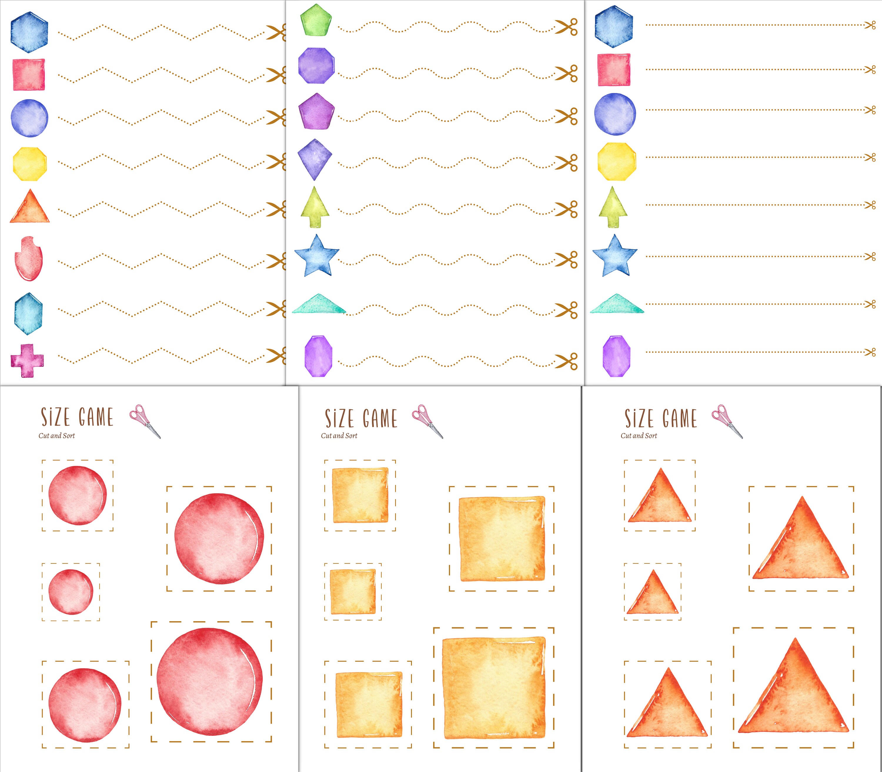 SHAPES Pre-k and K Activity Pack Homeschool Digital Instant - Etsy