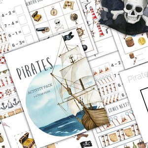 PIRATE Pre-k and K Activity Pack, Homeschool, Digital, Instant DOWNLOAD ...