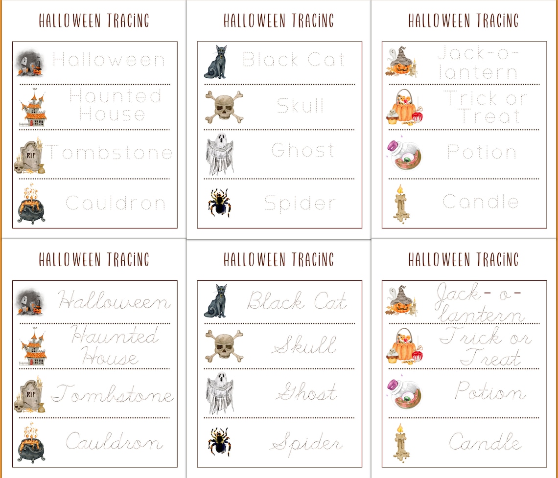 HALLOWEEN Pre-k and K Activity Pack, Homeschool, Digital, Instant ...