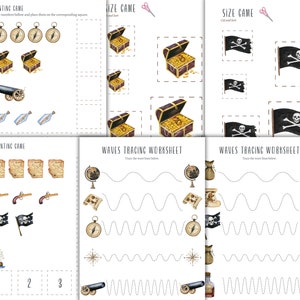 PIRATE Pre-k and K Activity Pack, Homeschool, Digital, Instant DOWNLOAD ...