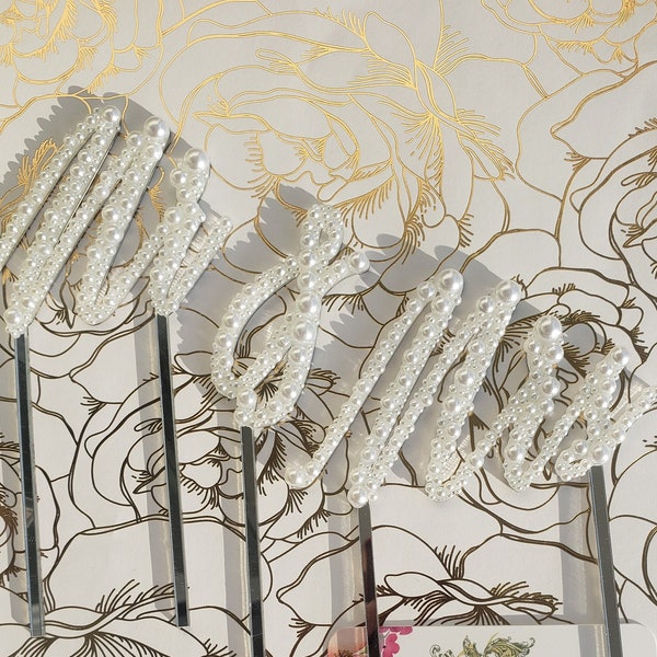 Pearl Cake Topper - Etsy
