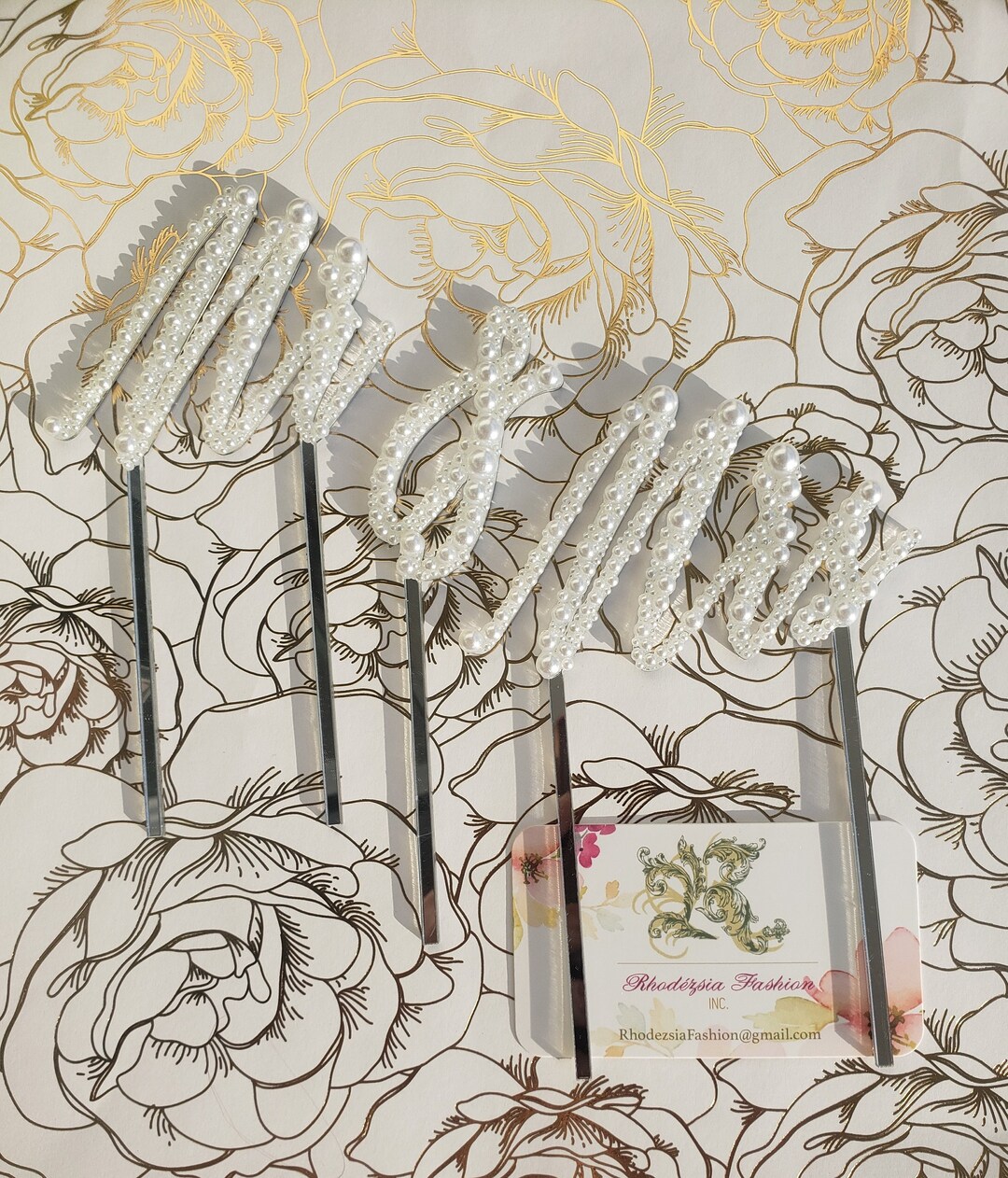 Pearl Mr. and Mrs Cake Topper, Pearl Wedding Cake Topper, Pearl Cake ...