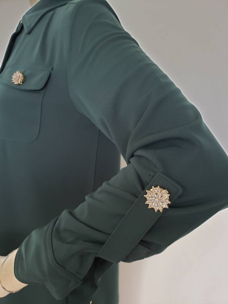 Diamonds Are Forever gold Cubic Zirconia Flower Snowflake NO SEW Clip ...