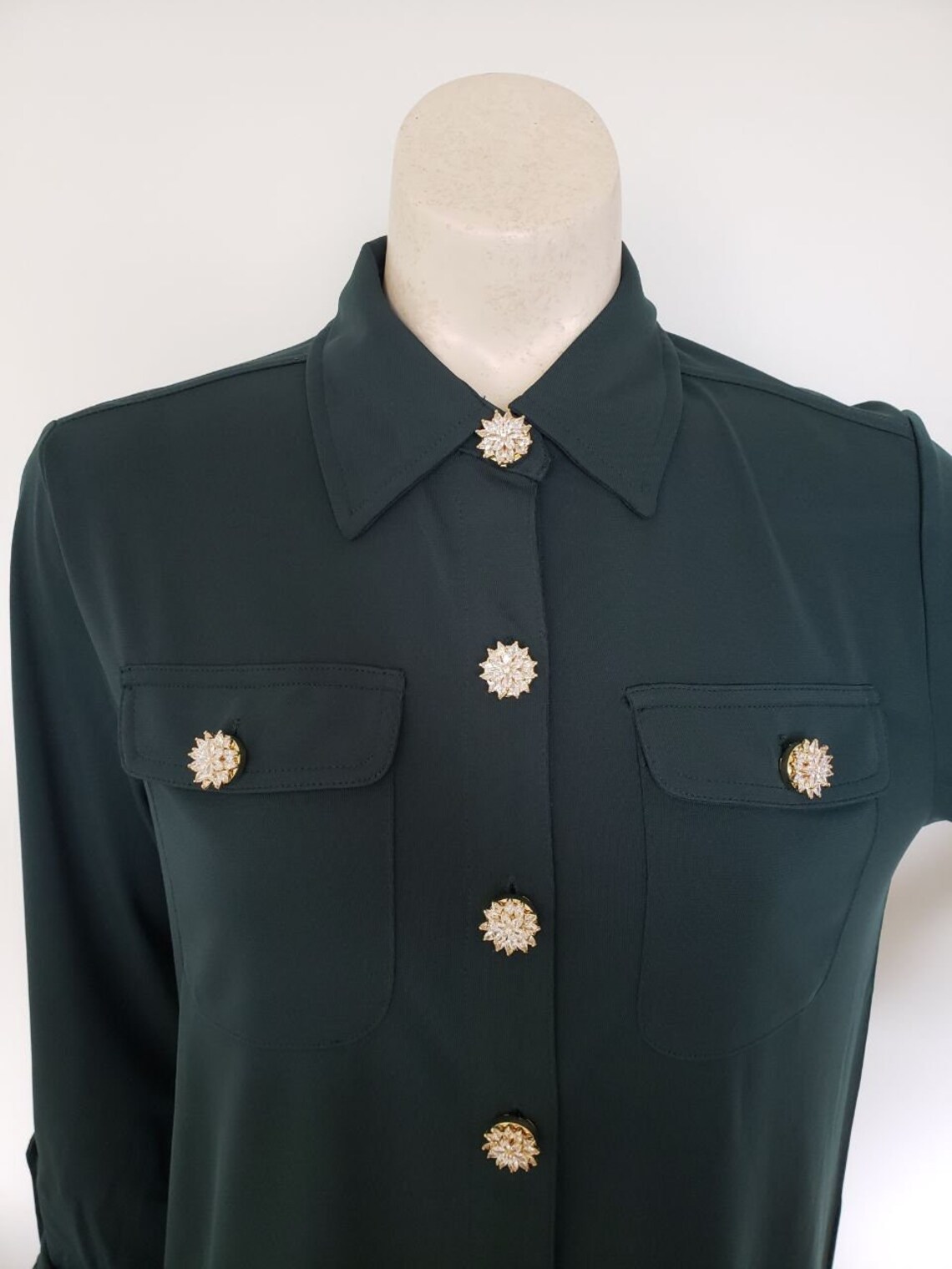 Diamonds Are Forever gold Cubic Zirconia Flower Snowflake NO SEW Clip ...