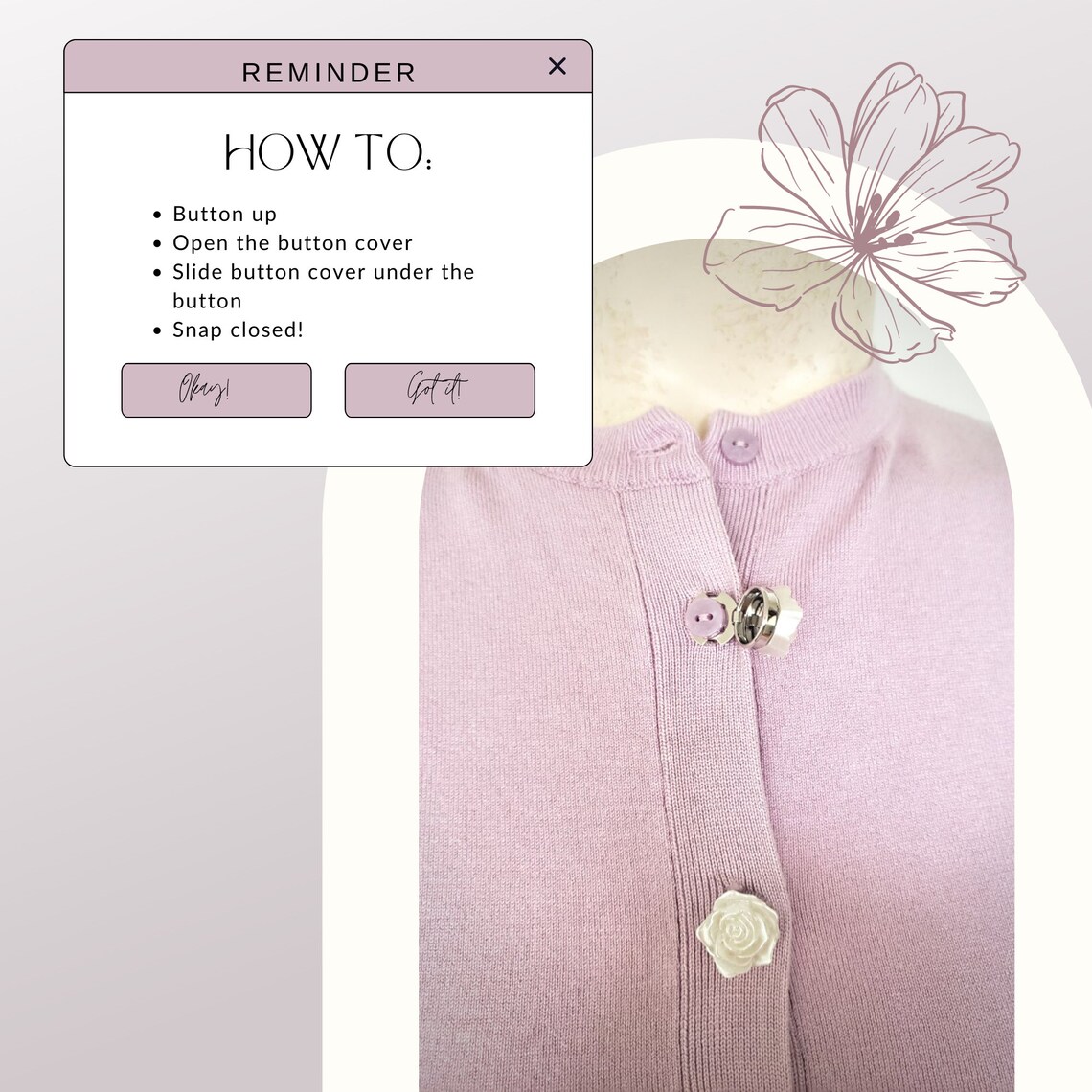 Cutie Pie Mini White Resin Roses NO SEW Clip on Button - Etsy