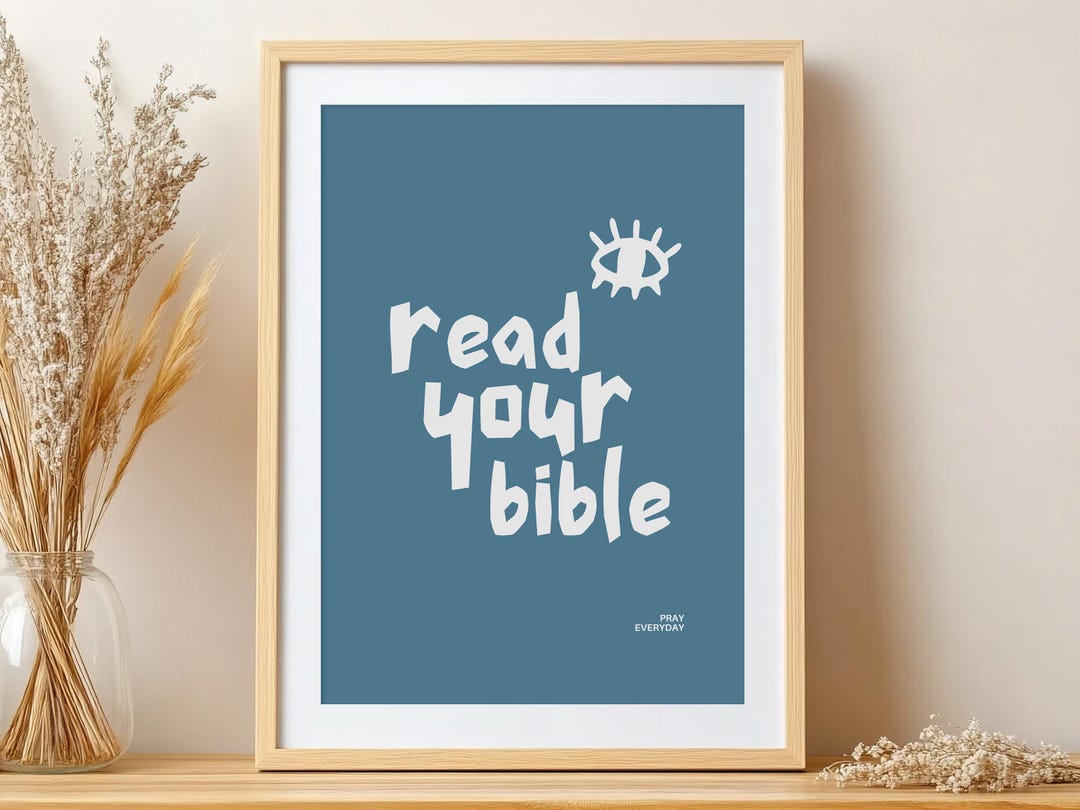 Faith-inspired Wall Art, Bible Verse, Home Decor, Read Your Bible ...