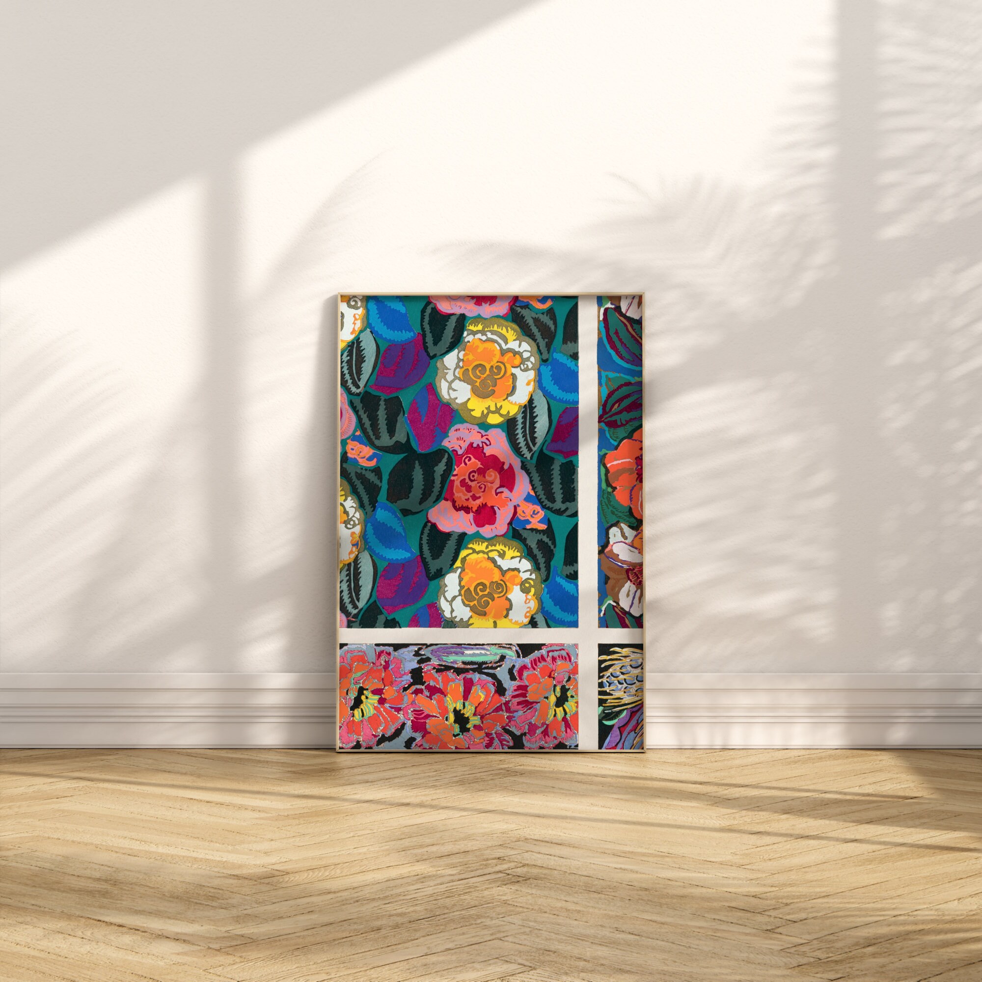 Abstract Gallery Wall Art, Set of 2, Colorful Wall Art, Eclectic Wall ...