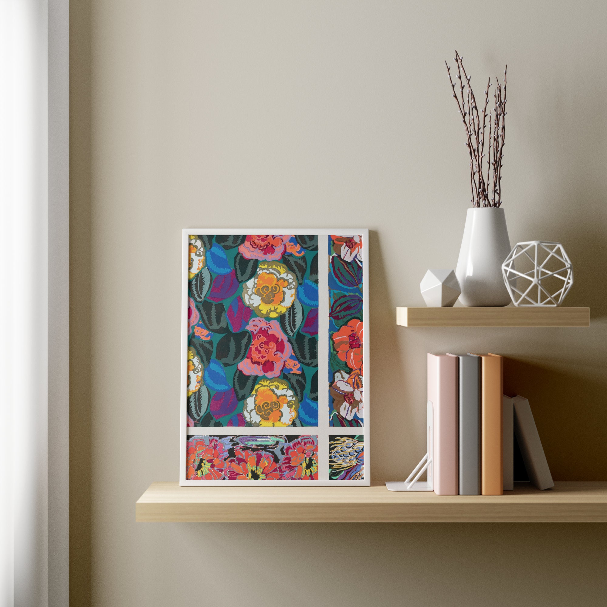 Abstract Gallery Wall Art, Set of 2, Colorful Wall Art, Eclectic Wall ...