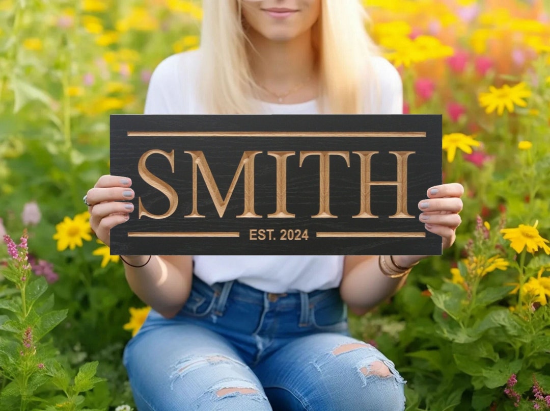 Personalized Family Last Name Sign, Perfect Wedding and Anniversary ...