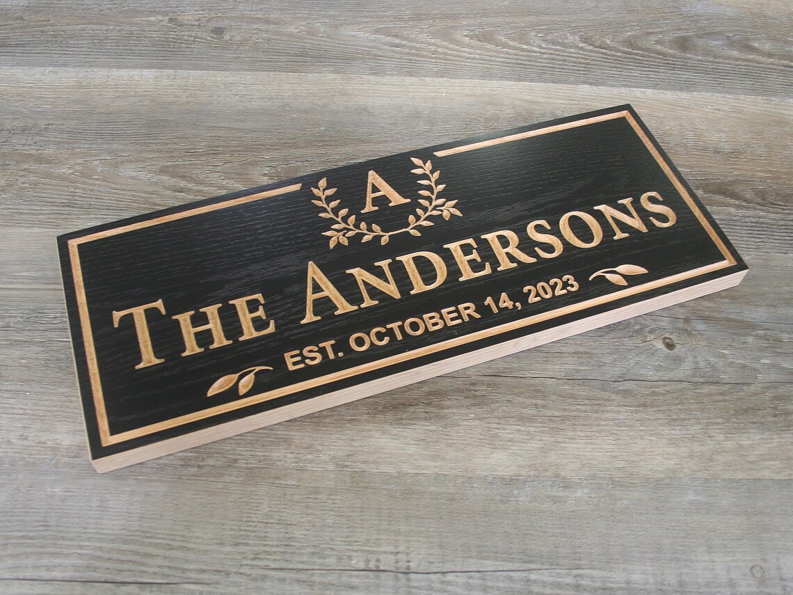 Custom Wooden Sign for Home Sign Family Last Name Sign Personalized ...