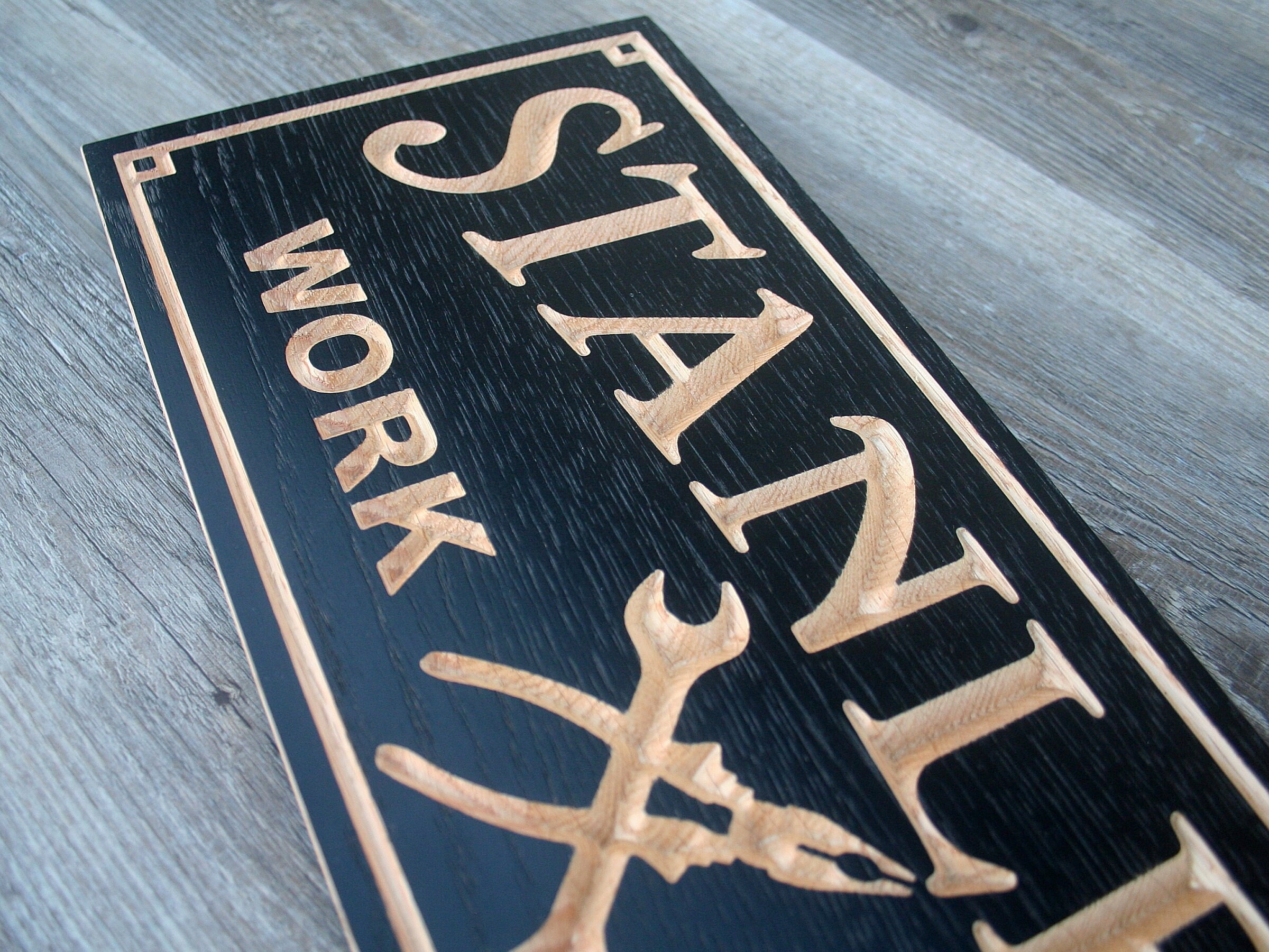 Custom Workshop Sign for Him, Personalized Man Cave - Shop Sign With ...