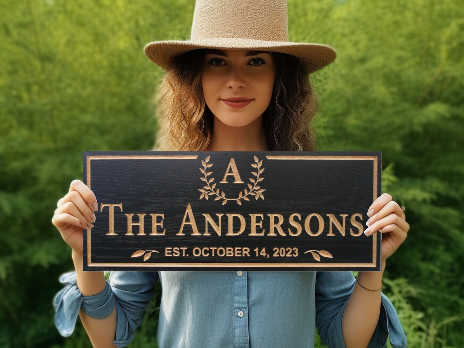 Custom Wooden Sign for Home Sign Family Last Name Sign Personalized ...