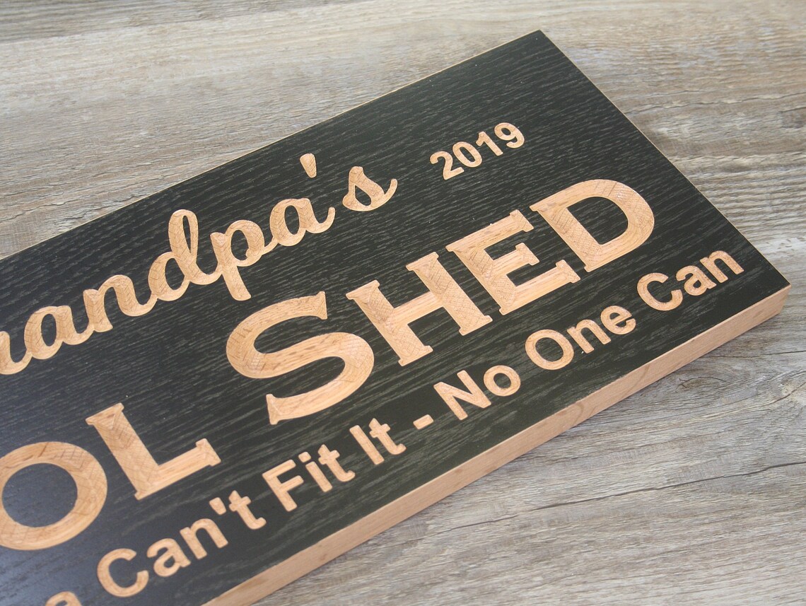 Dads Workshop Sign Custom Man Cave Sign Personalized Garage - Shed Sign ...