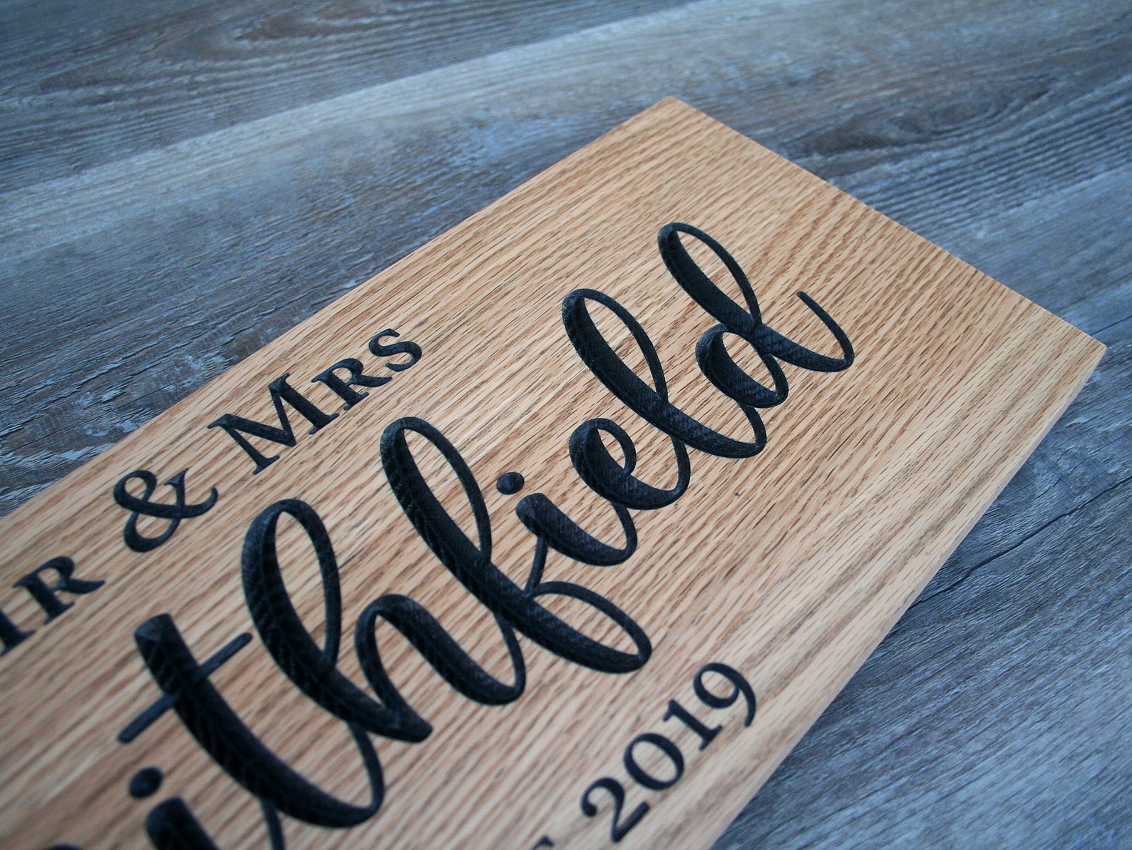 Personalized Mr. & Mrs. Family Name Board: Custom Home Decor Touch, 106 ...