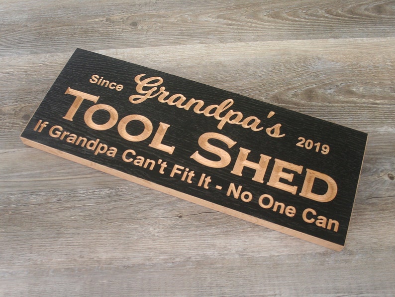 Custom Wooden Shop Sign Wood Workshop Sign Gifts for Men Gifts for Him ...