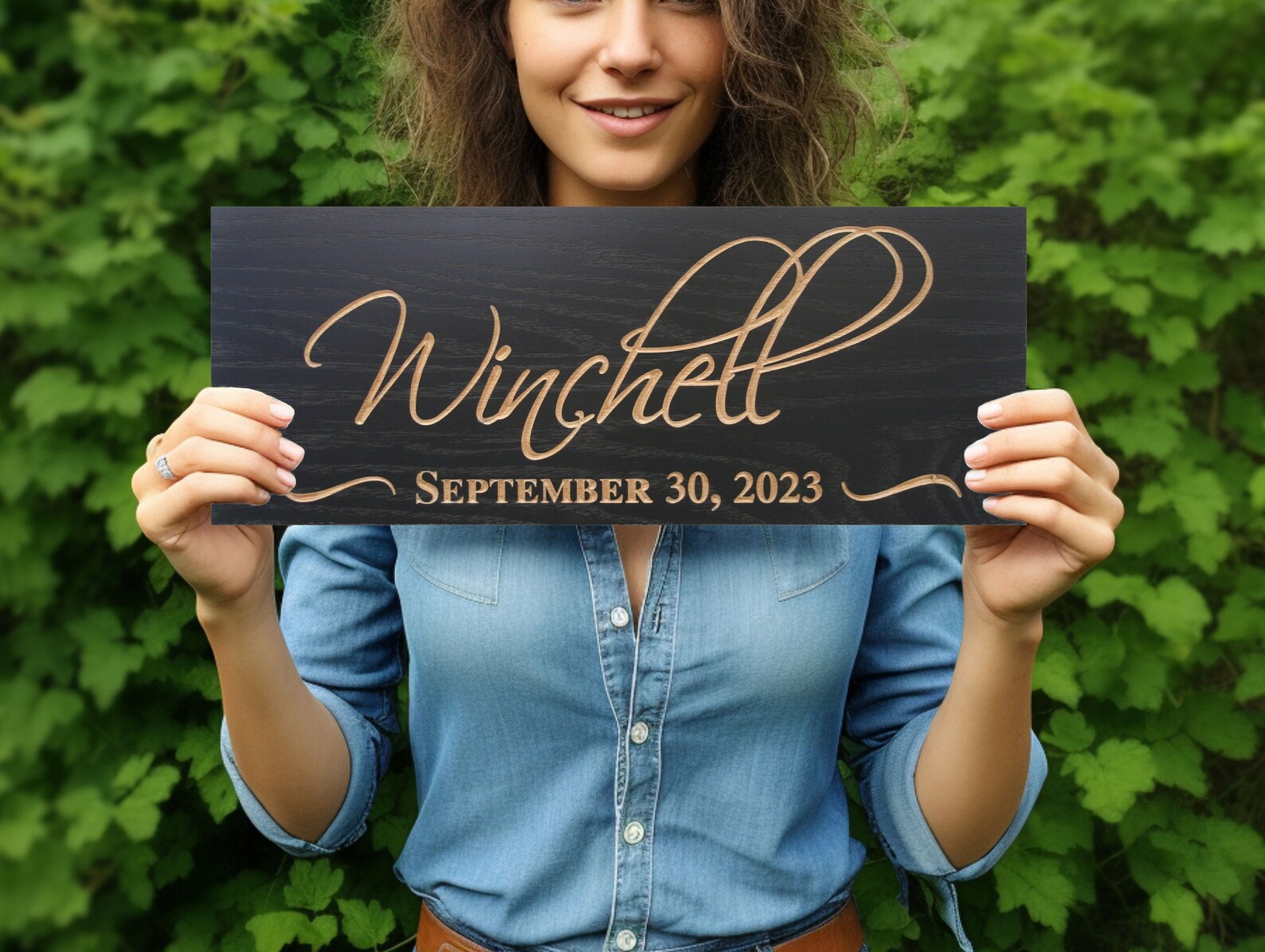 Custom Family Name Wooden Sign: Personalized Last Name Plaque With ...