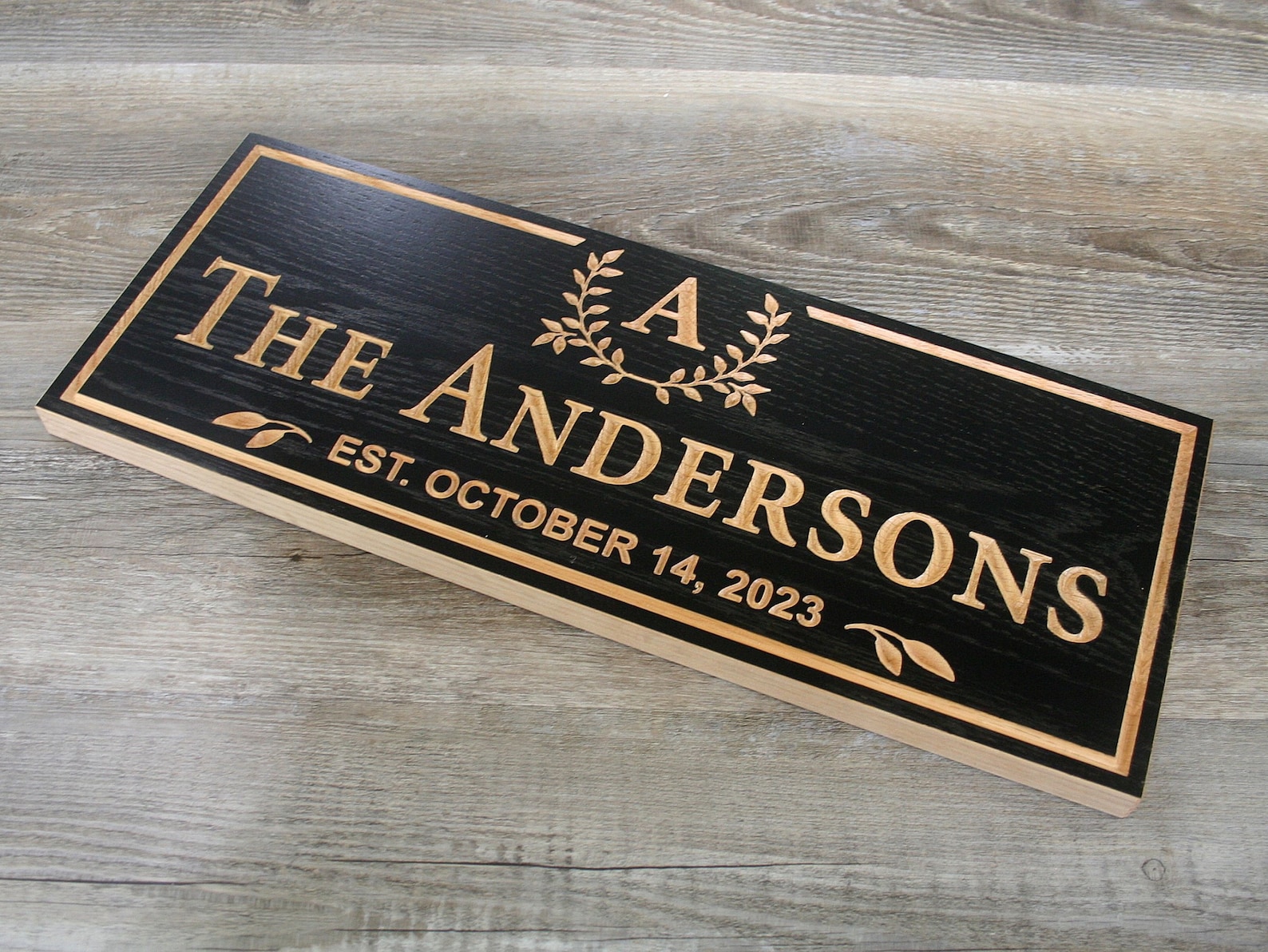 Custom Wooden Sign for Home Sign Family Last Name Sign Personalized ...