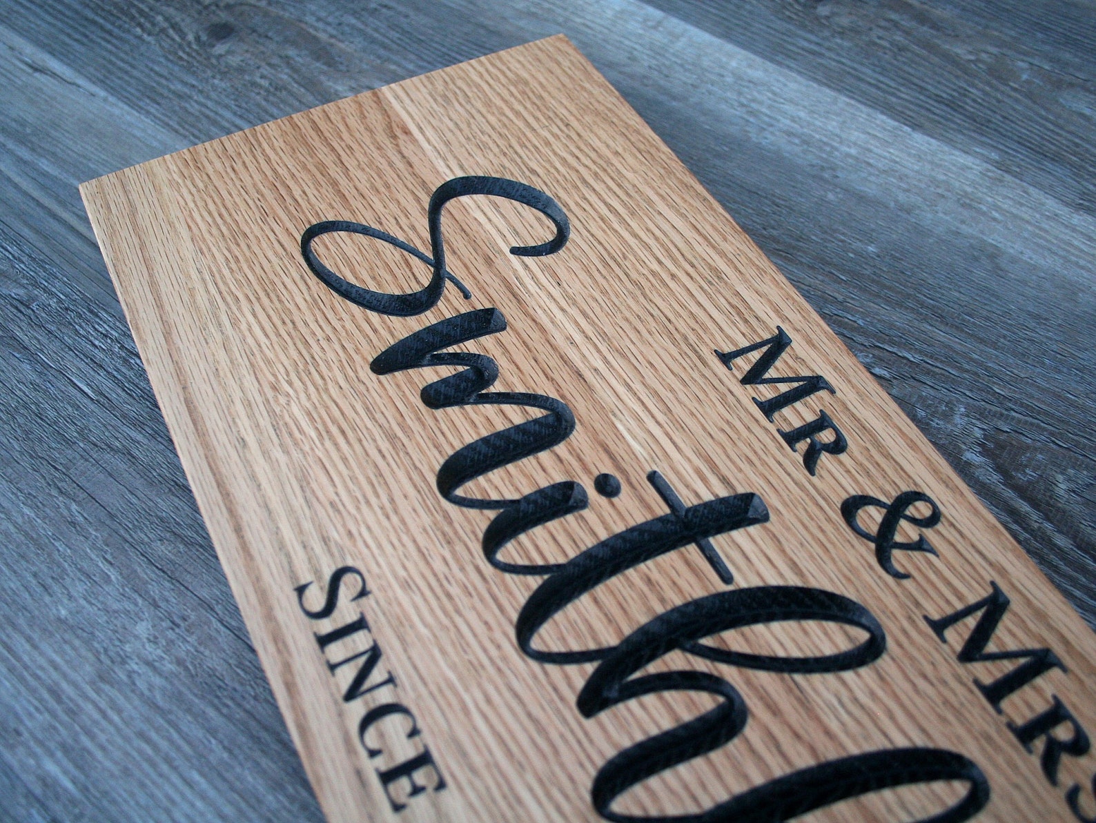 Personalized Mr. & Mrs. Family Name Board: Custom Home Decor Touch, 106 ...