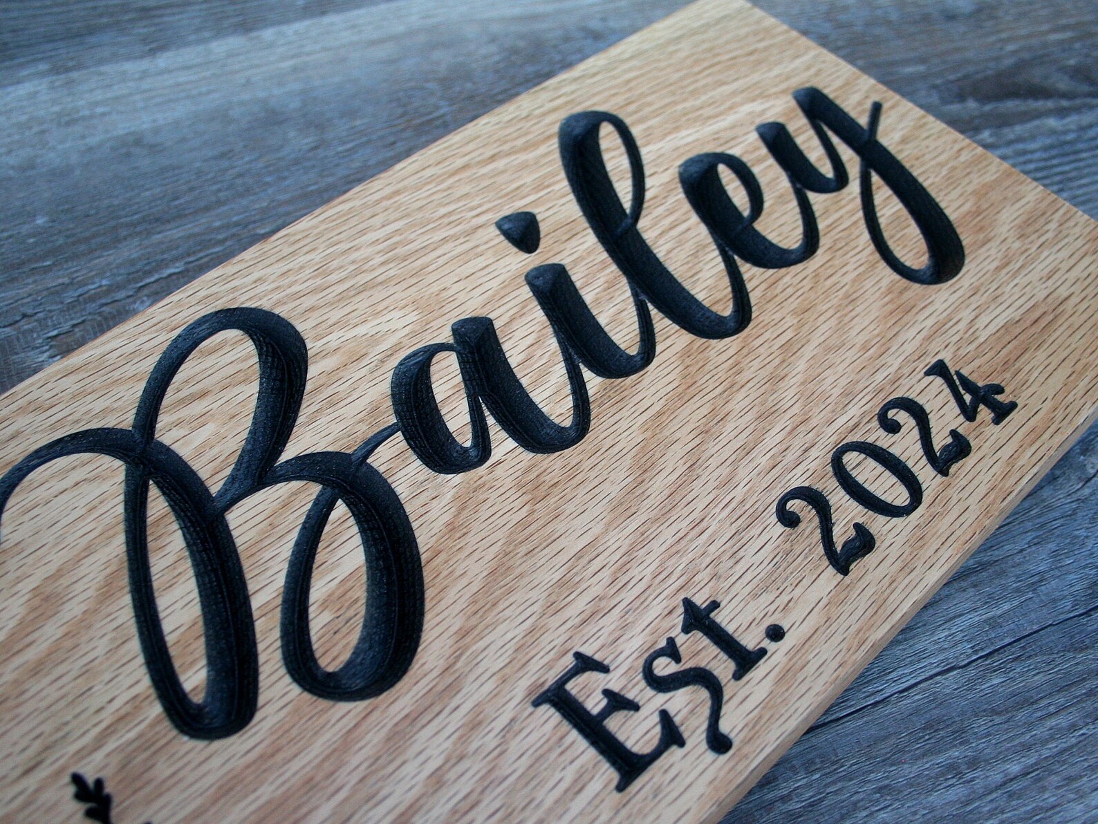 Personalized Family Sign: Unique Last Name Plaque With Monogram and ...