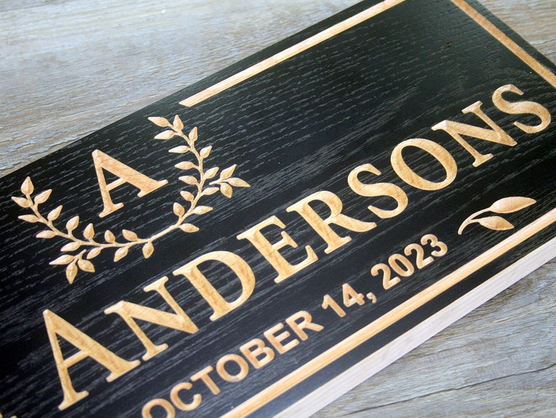 Custom Wooden Sign for Home Sign Family Last Name Sign Personalized ...