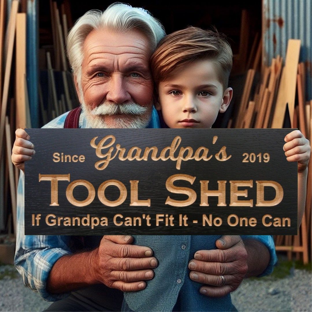 Dads Workshop Sign Custom Man Cave Sign Personalized Garage - Shed Sign ...