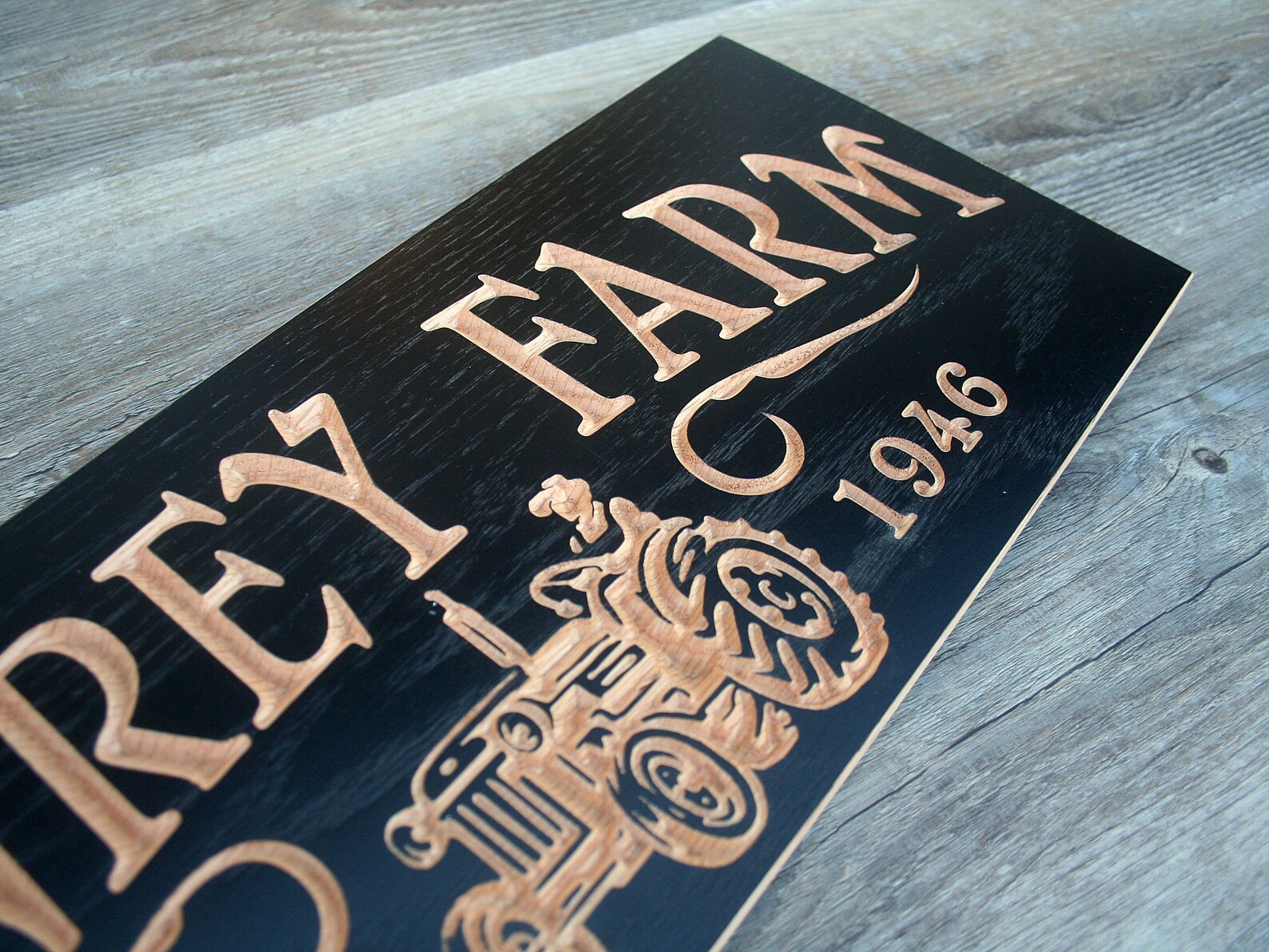 Exclusive Family Farm Sign: Tailored Design With a Tractor Accent, 501 ...