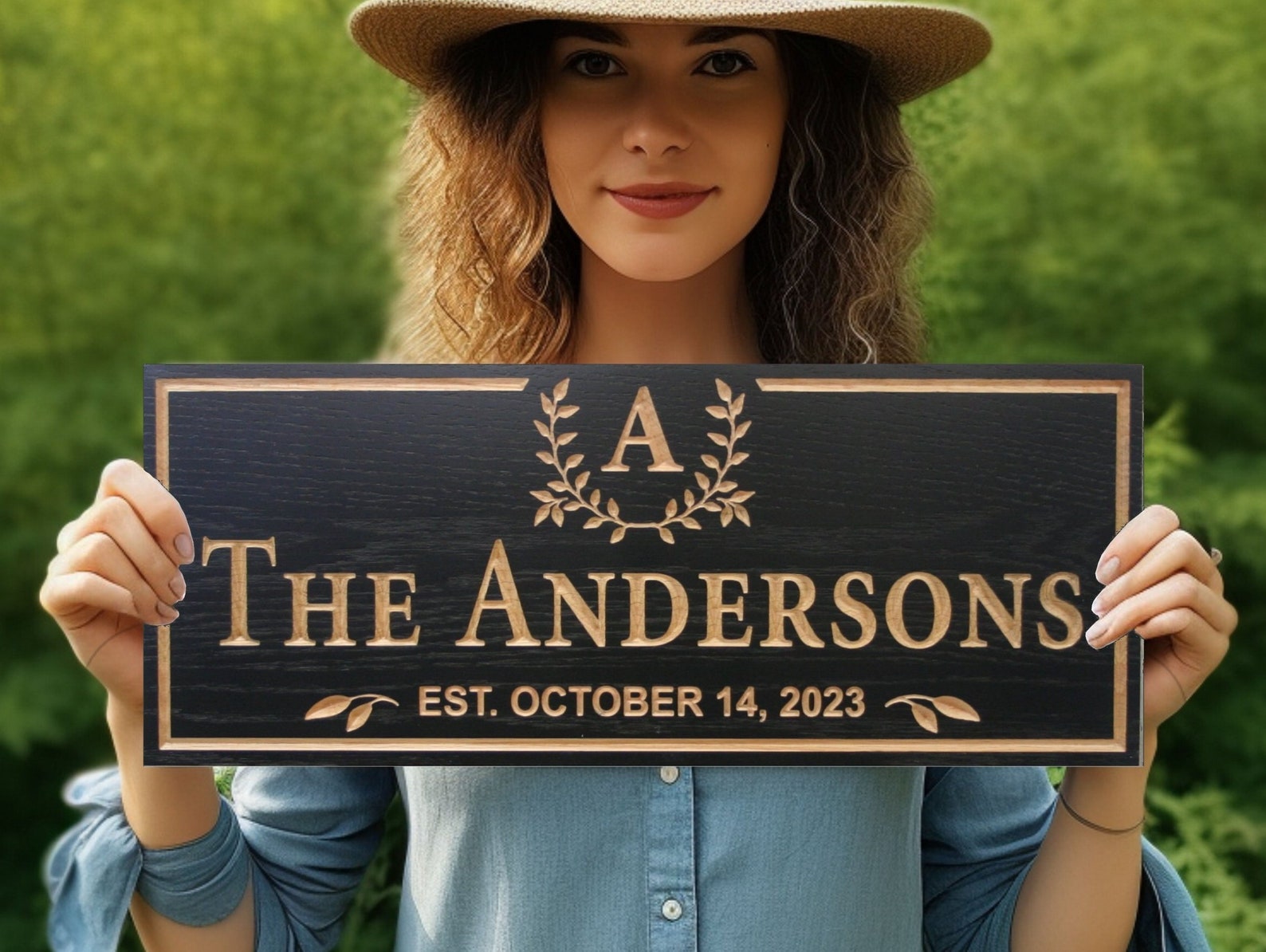 Custom Wooden Sign for Home Sign Family Last Name Sign Personalized ...