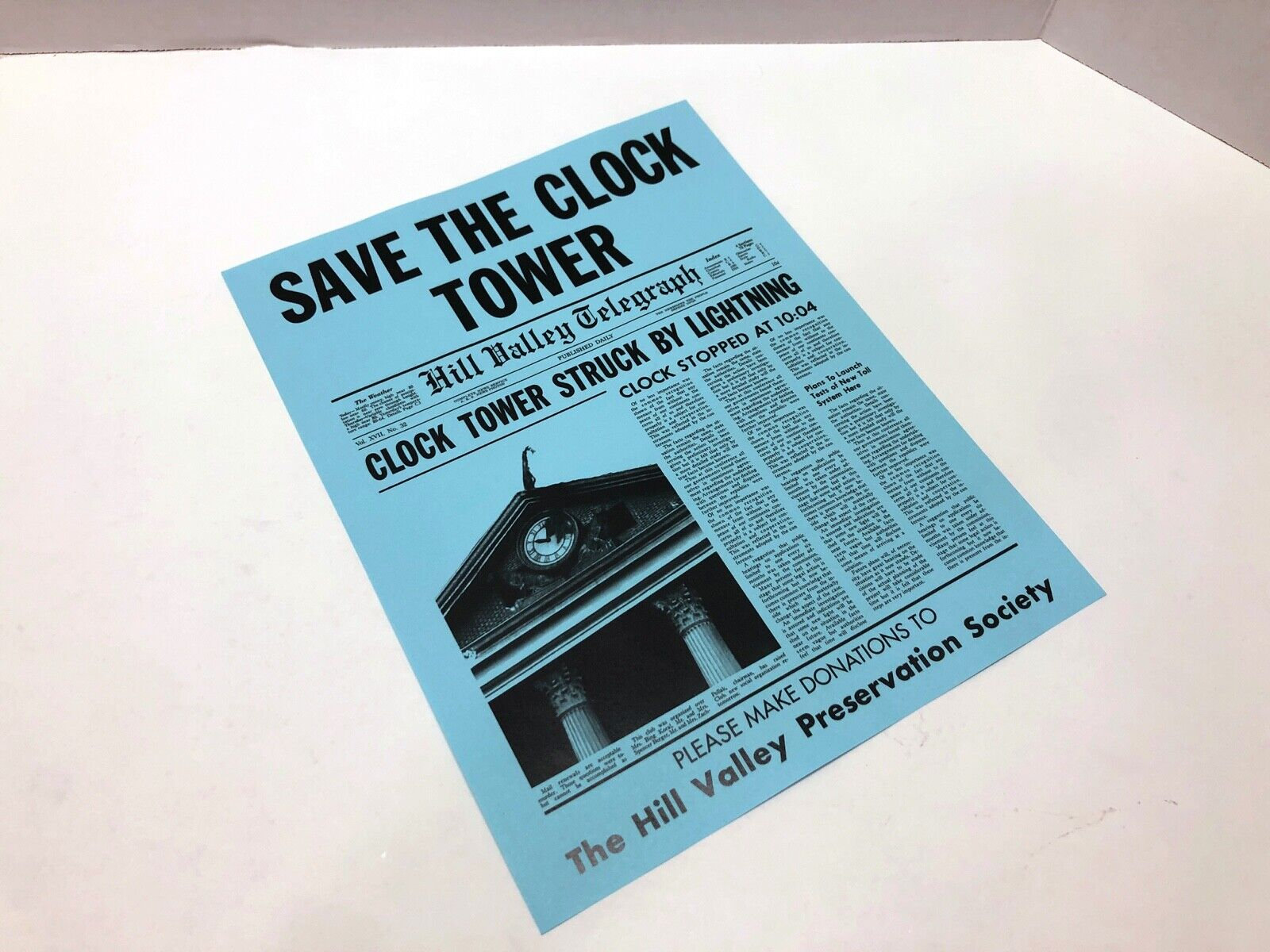 Back to the Future /// Inspired Wall Clock clock Tower Face - Etsy