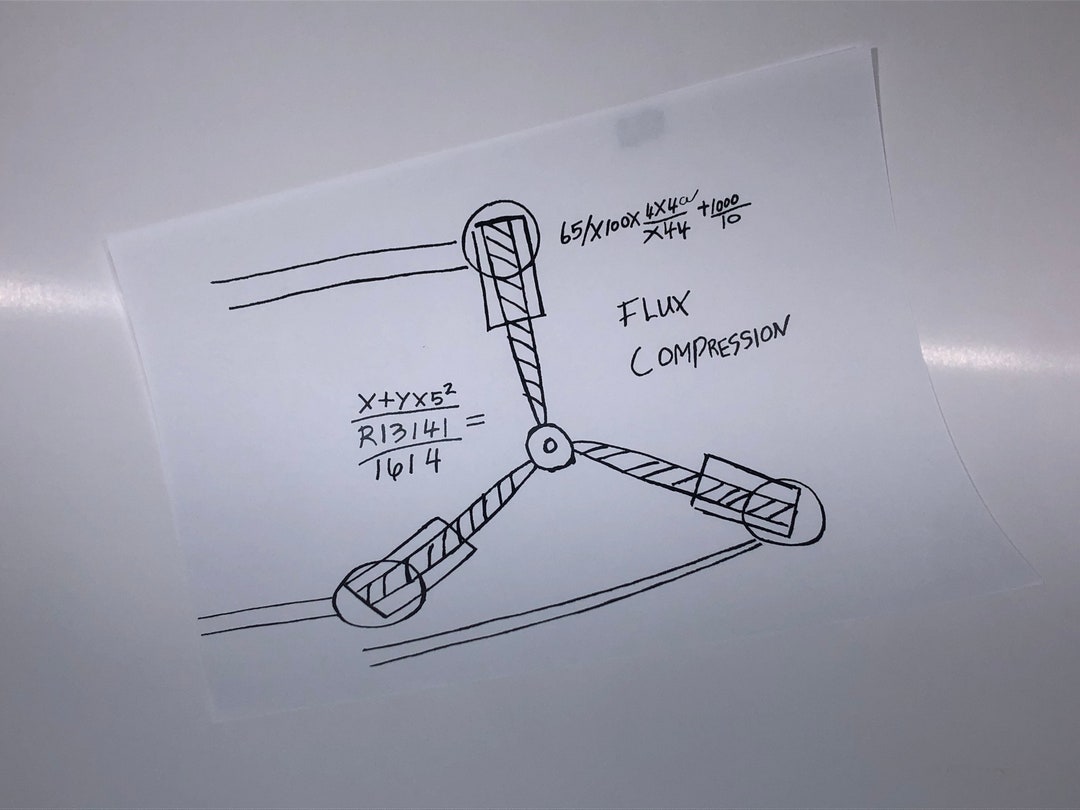Back to the Future /// Doc's Flux Capacitor Drawing (replica) - Etsy