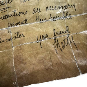 Back to the Future /// Aged Letter to Doc (REPLICA) - Etsy