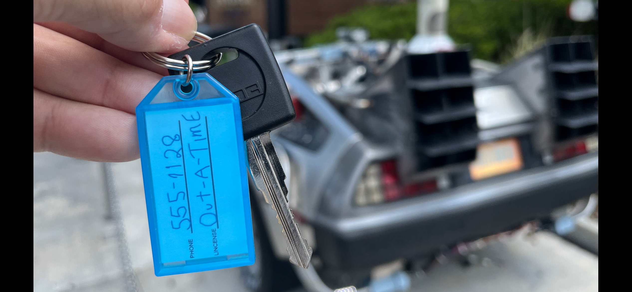 Back to the Future /// Time Machine Key Tag - Etsy