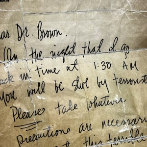 Back to the Future /// Aged Letter to Doc (REPLICA) - Etsy