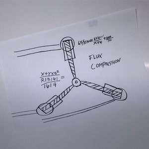 Back to the Future /// Doc's Flux Capacitor Drawing (replica) - Etsy