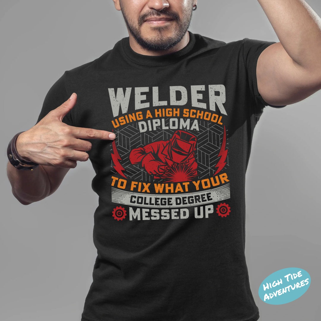 Welder Hood T-shirt, Welder Hat, Welder Gift, Welder Life, Welder Wife ...