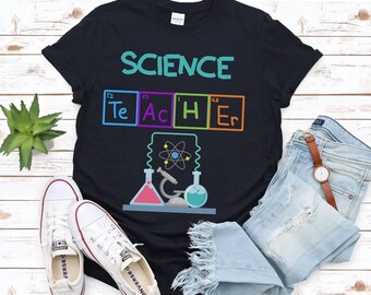 Science Teacher Shirt Periodic Table Tee Chemistry Teacher Gift for ...