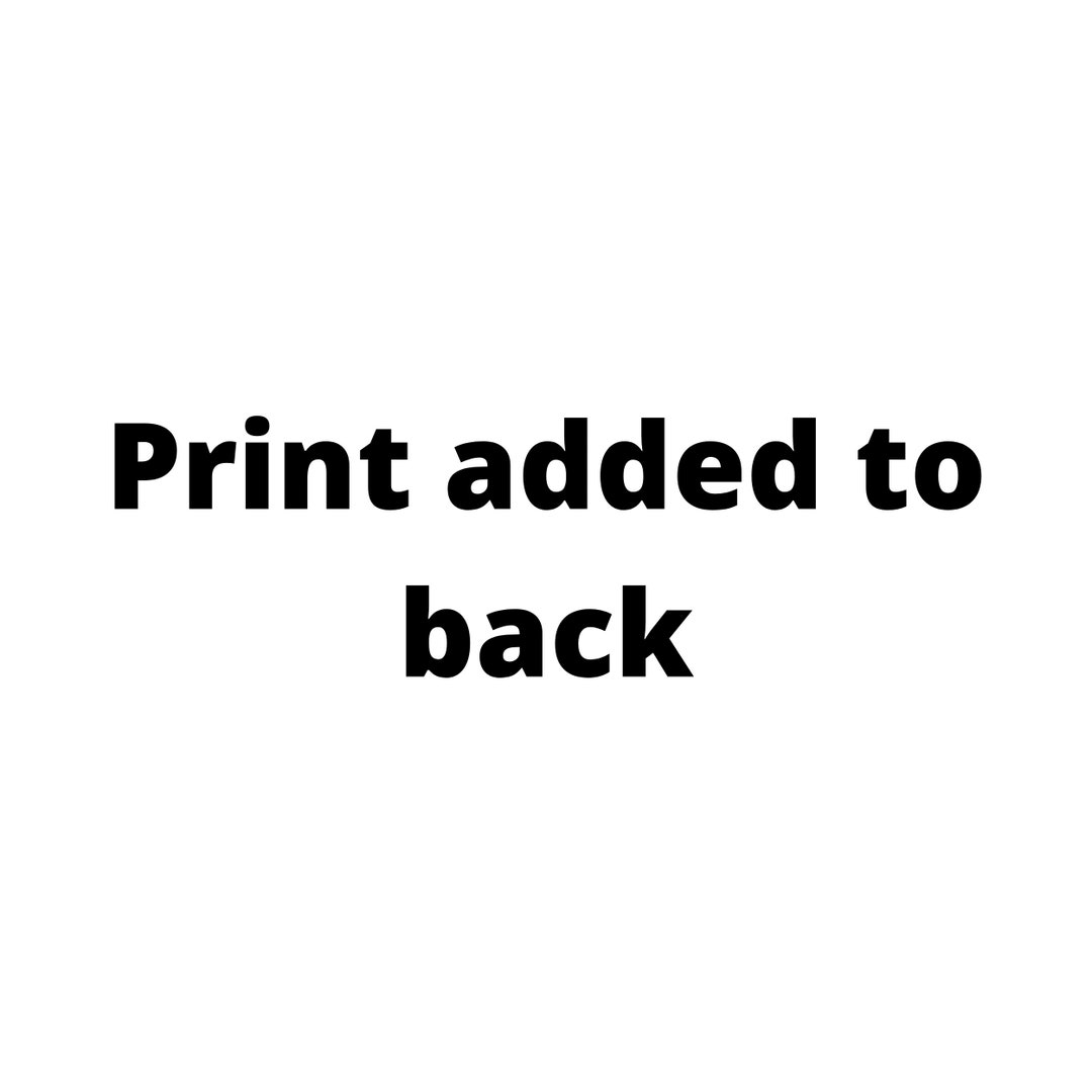 Special Add on - Print on Back and Upgrade to Vneck - Etsy