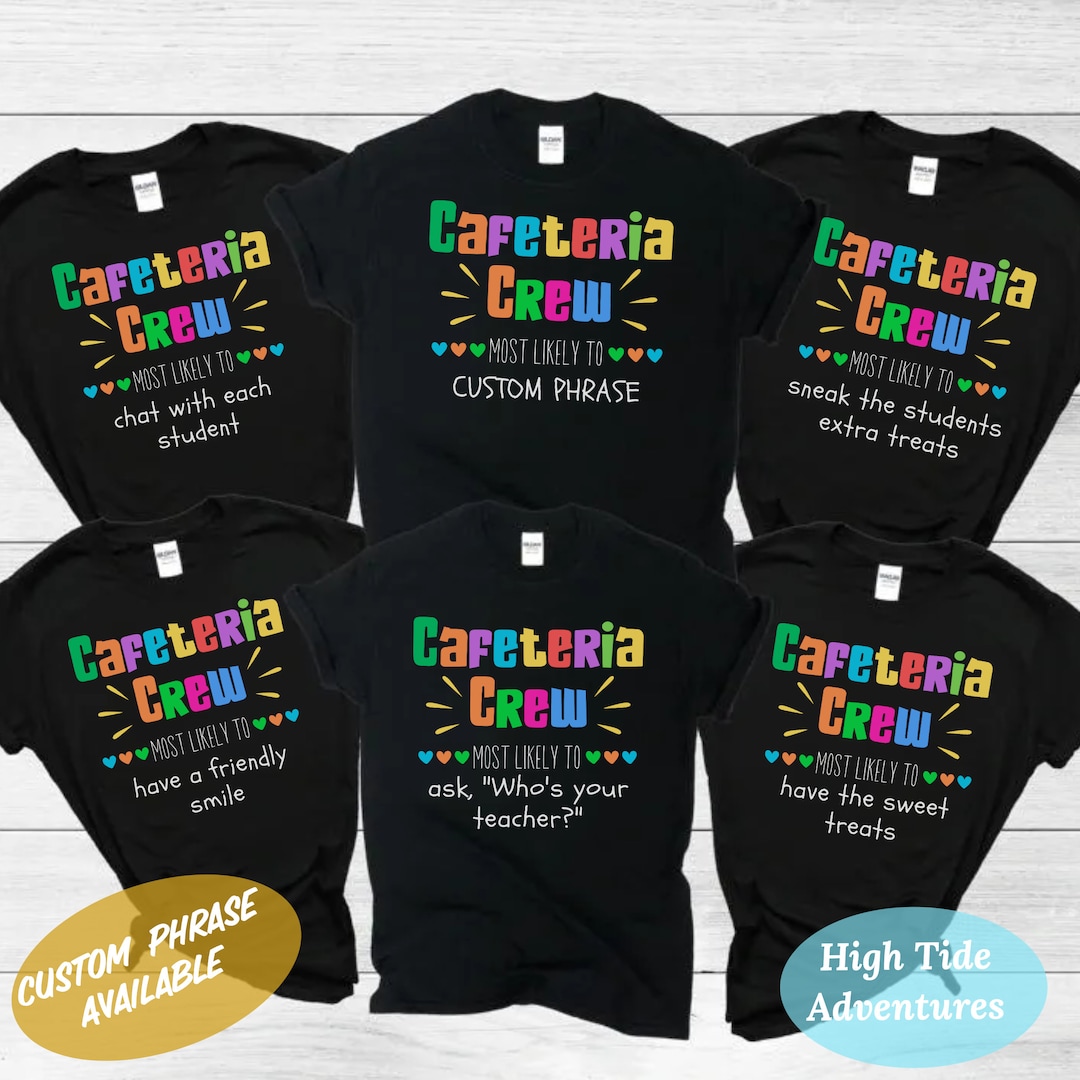 Lunch Squad Personalized Shirt, Custom Name School Lunch Ladies Shirt ...