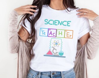 Science Teacher Shirt Periodic Table Tee Chemistry Teacher Gift for ...