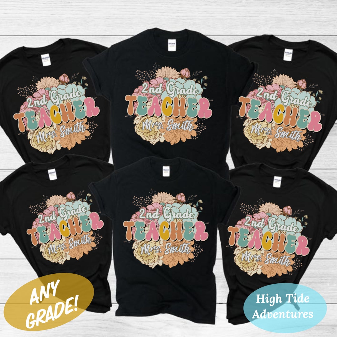 Second Grade Squad, First Grade Squad, Any Grade Teacher Team Shirt ...