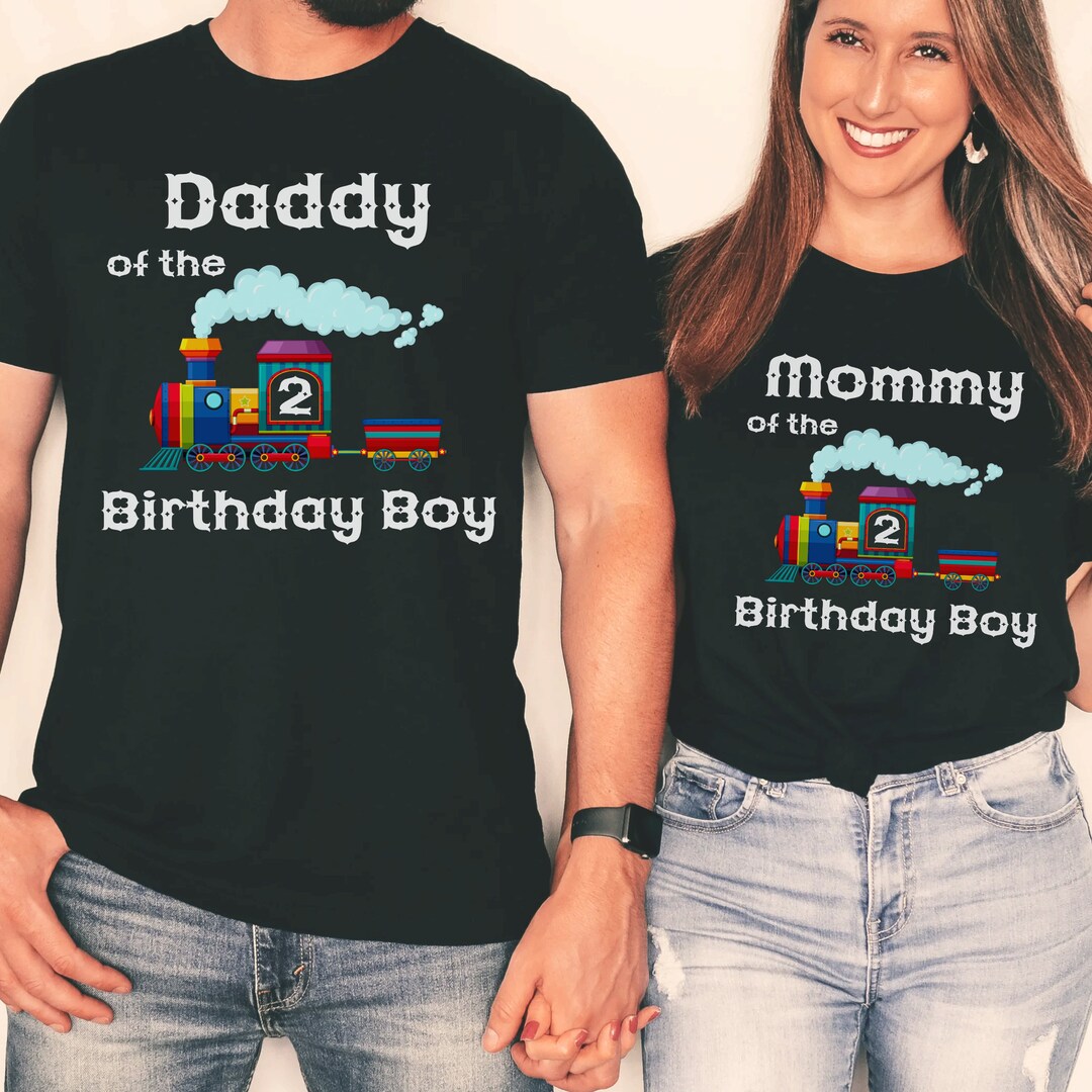 Train Theme Birthday Shirts|train Birthday Party|matching Family ...