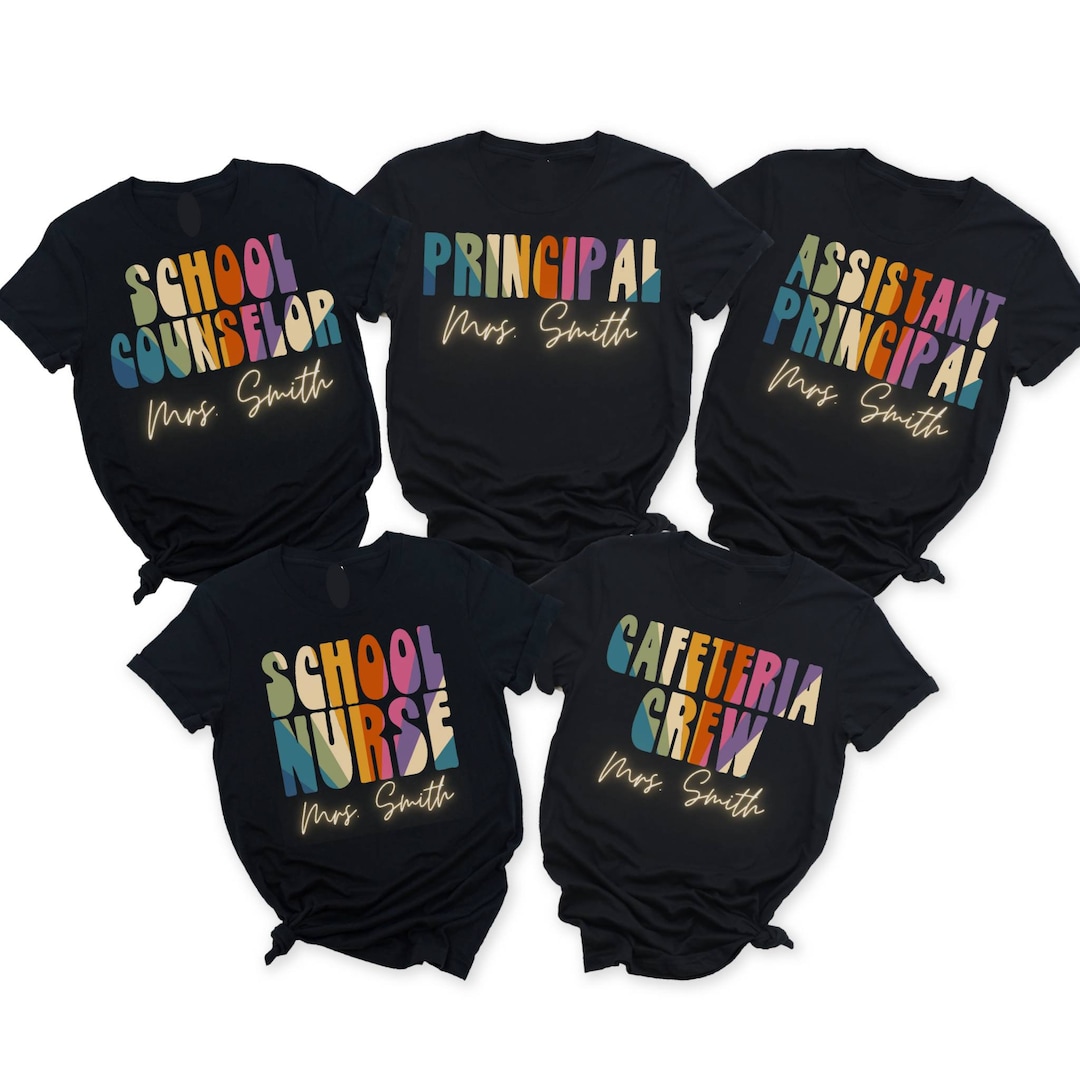 Custom School Staff Shirt, Front Office, Counselor Shirt, Personalized ...