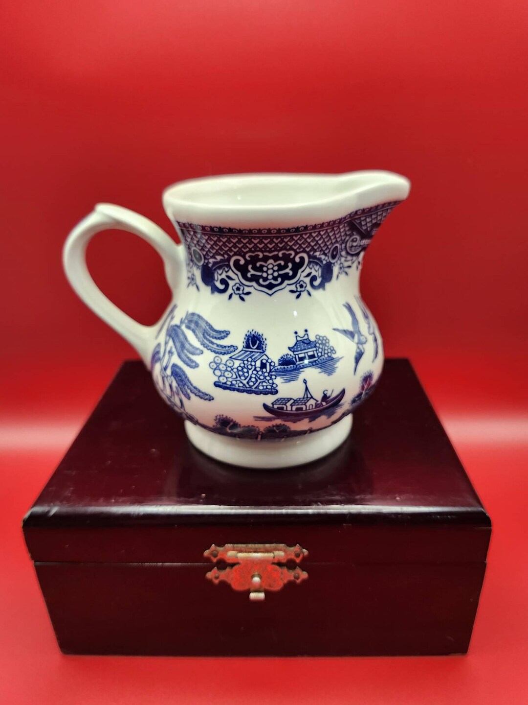 Vintage Churchill Blue Willow Pattern With Georgian Shape Creamer - Etsy