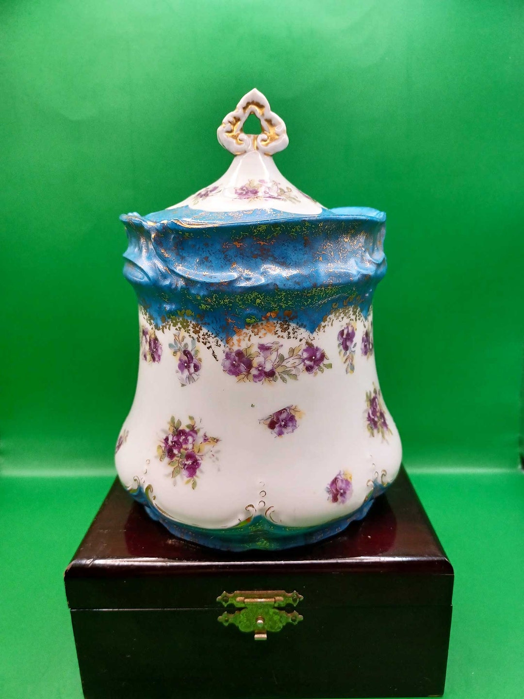 Antique Victoria Carlsbad Austria Jar Rare Find - Etsy