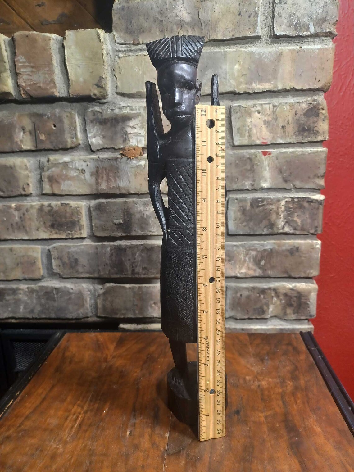 Vintage Kenyan Hand Carved Wooden Statue of a Woman - Etsy