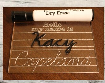 Cursive Tracing Boards, Cursive Name Tracing Board, Writing Practice ...