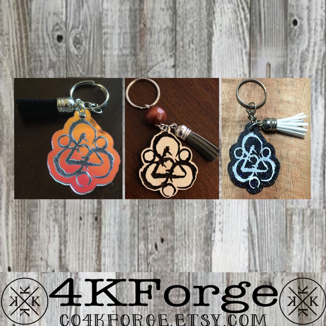 Coheed & Cambria Keywork Laser Engraved Wood or Acrylic Keychain - Etsy